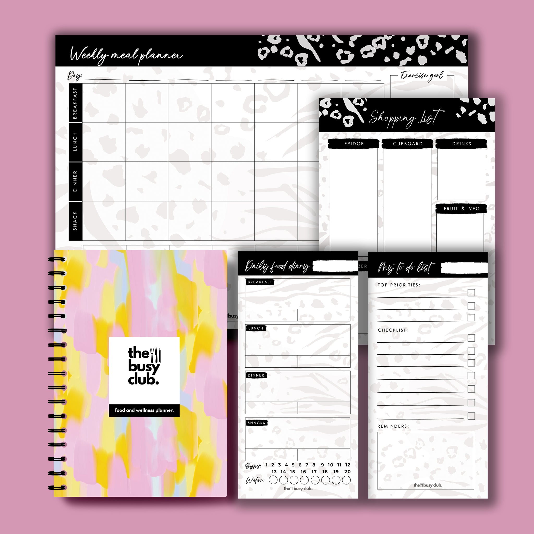 The Busy Club | Meal Planners | Food Planners | Menu Planners