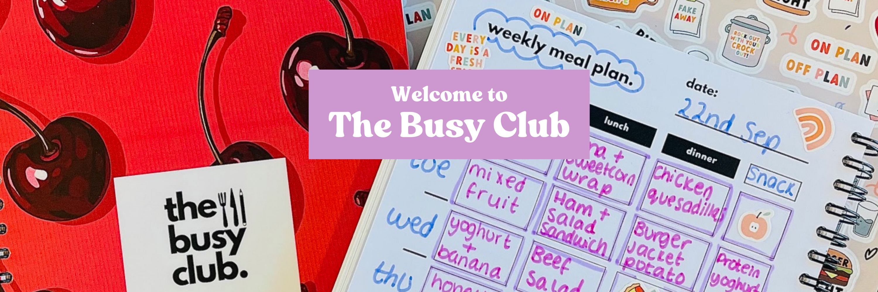 The Busy Club | Meal Planners | Food Planners | Menu Planners